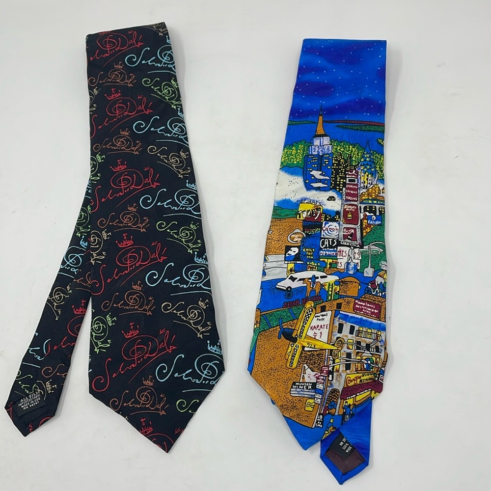 The Gallery Collection 2 Silk Ties By Christina Desir… - Gem